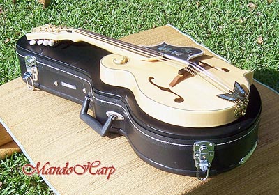 MandoHarp - 'Old Hickory' Blonde F5-Style Mandolin with Inlaid ...