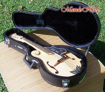 MandoHarp - 'Old Hickory' Blonde F5-Style Mandolin with Inlaid ...