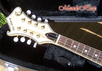 MandoHarp - 'Old Hickory' Blonde F5-Style Mandolin with Inlaid ...