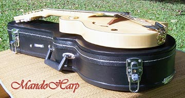 MandoHarp - 'Old Hickory' Blonde F5-Style Mandolin with Inlaid ...