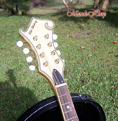 MandoHarp - 'Old Hickory' Blonde F5-Style Mandolin with Inlaid ...