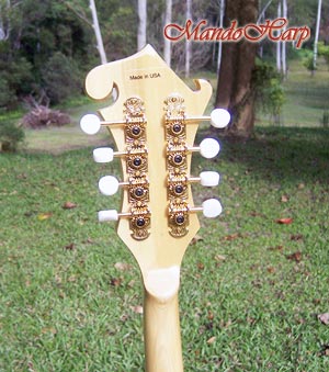 MandoHarp - 'Old Hickory' Blonde F5-Style Mandolin with Inlaid ...