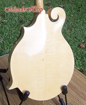 MandoHarp - 'Old Hickory' Blonde F5-Style Mandolin with Inlaid ...