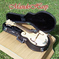 MandoHarp - 'Old Hickory' Blonde F5-Style Mandolin with Inlaid ...